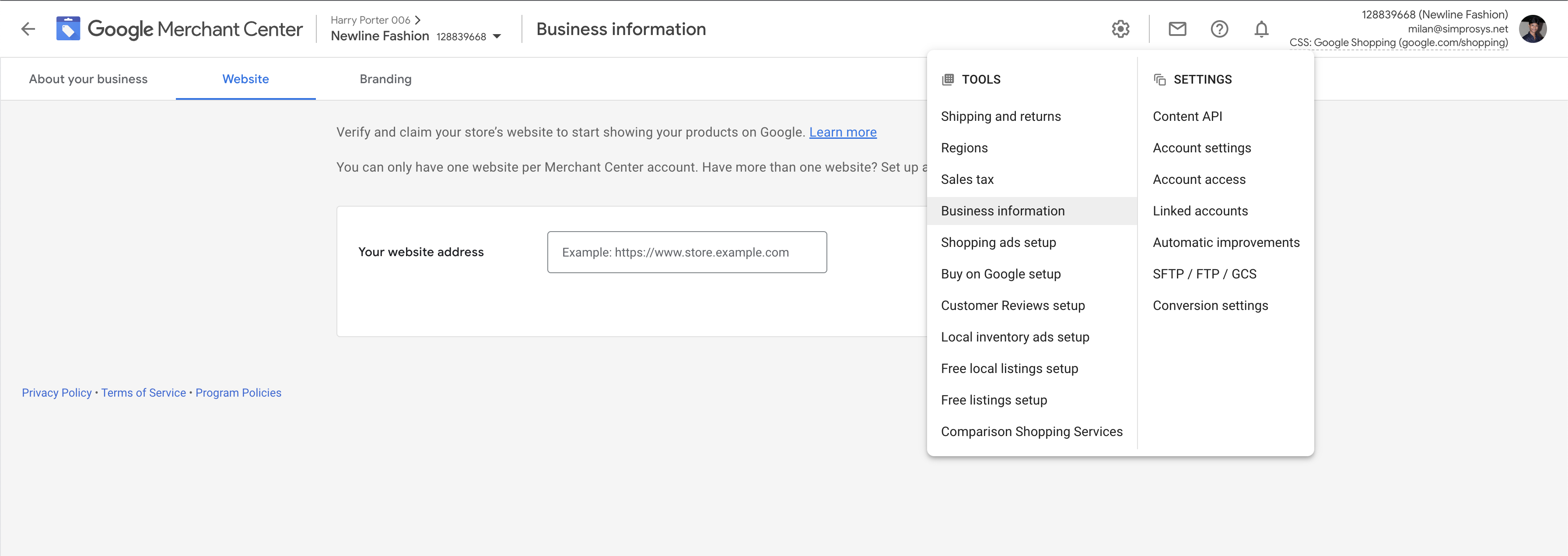 How to Verify Shopify Store Domain in Google Merchant Center?