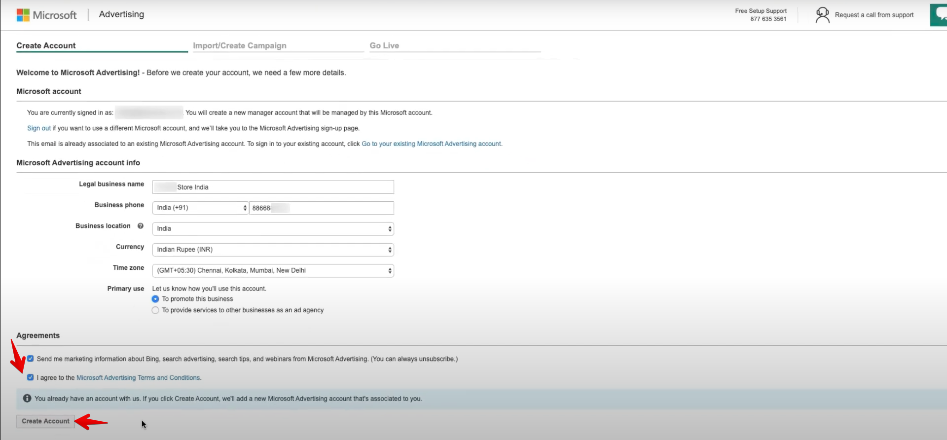 How to Create a Microsoft Advertising Account & Microsoft Merchant ...