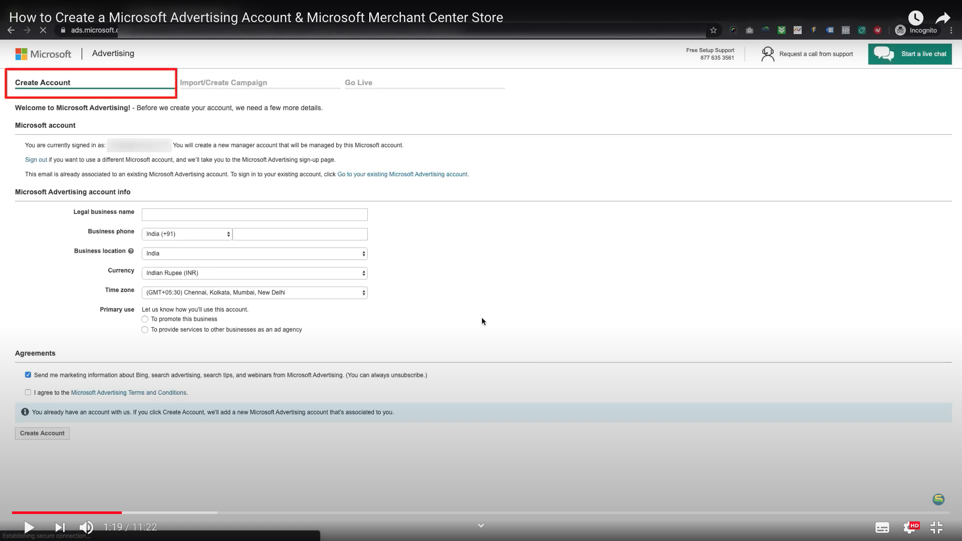 How to Create a Microsoft Advertising Account & Microsoft Merchant ...
